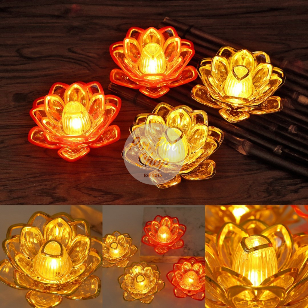 Jual Lilin LED Teratai Sembayang Lampu Hiasan Imlek Rumah Lamp Lilin ...