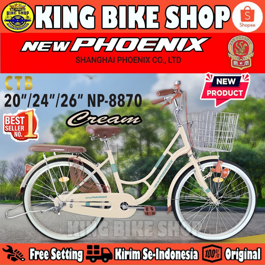 Jual Sepeda Mini Dewasa City Bike PHOENIX NP 8870// NP 8825 Ukuran 20 ...