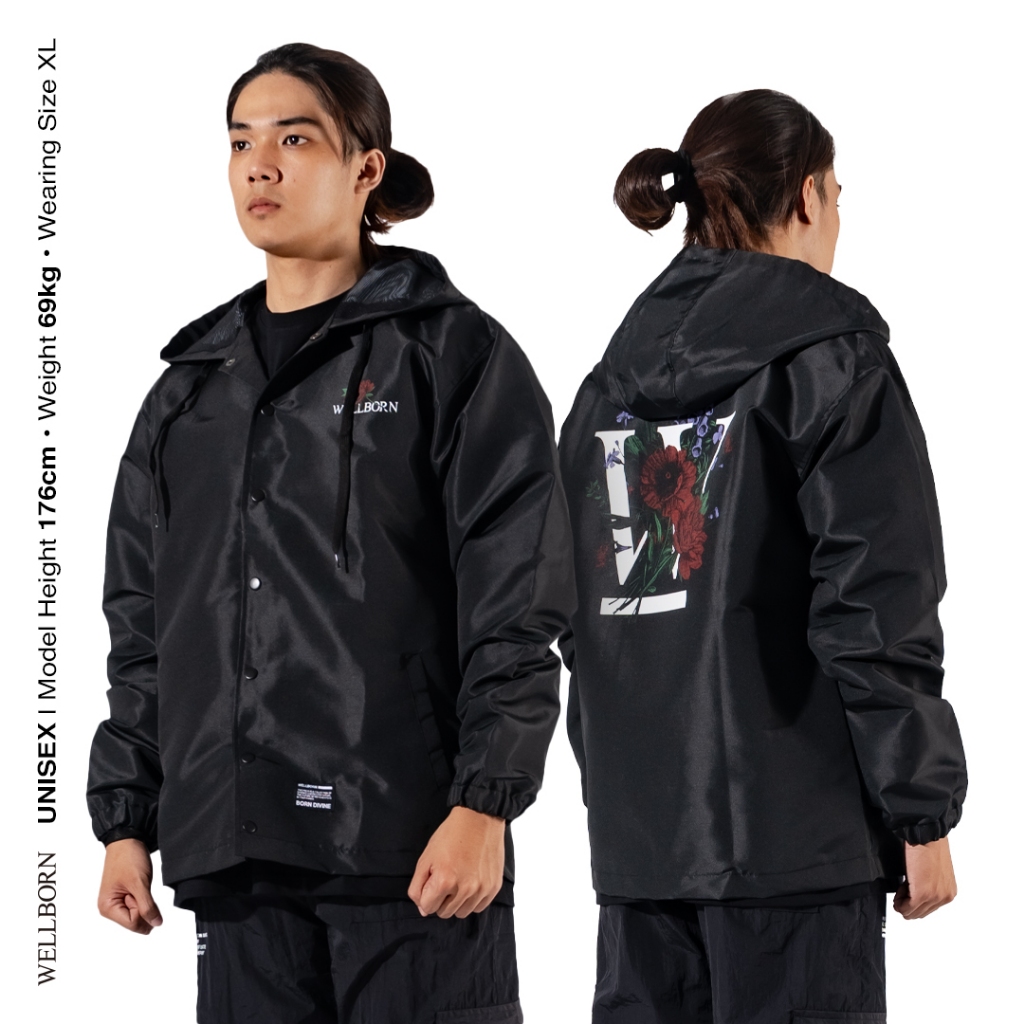Jual Wellborn Herb Coach Jacket Black | Shopee Indonesia