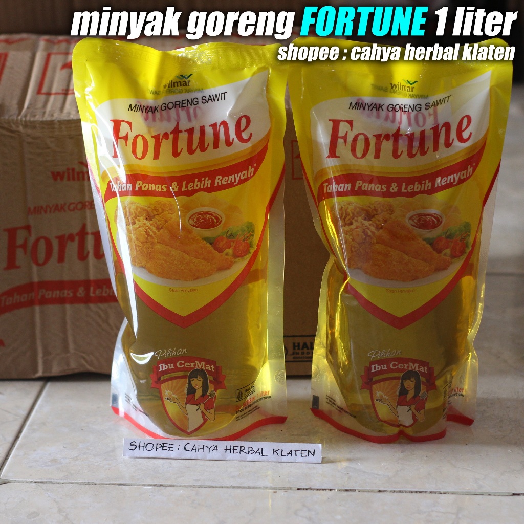 Jual Minyak Goreng Fortune 1 Liter Kemasan Refill Pouch | Shopee Indonesia