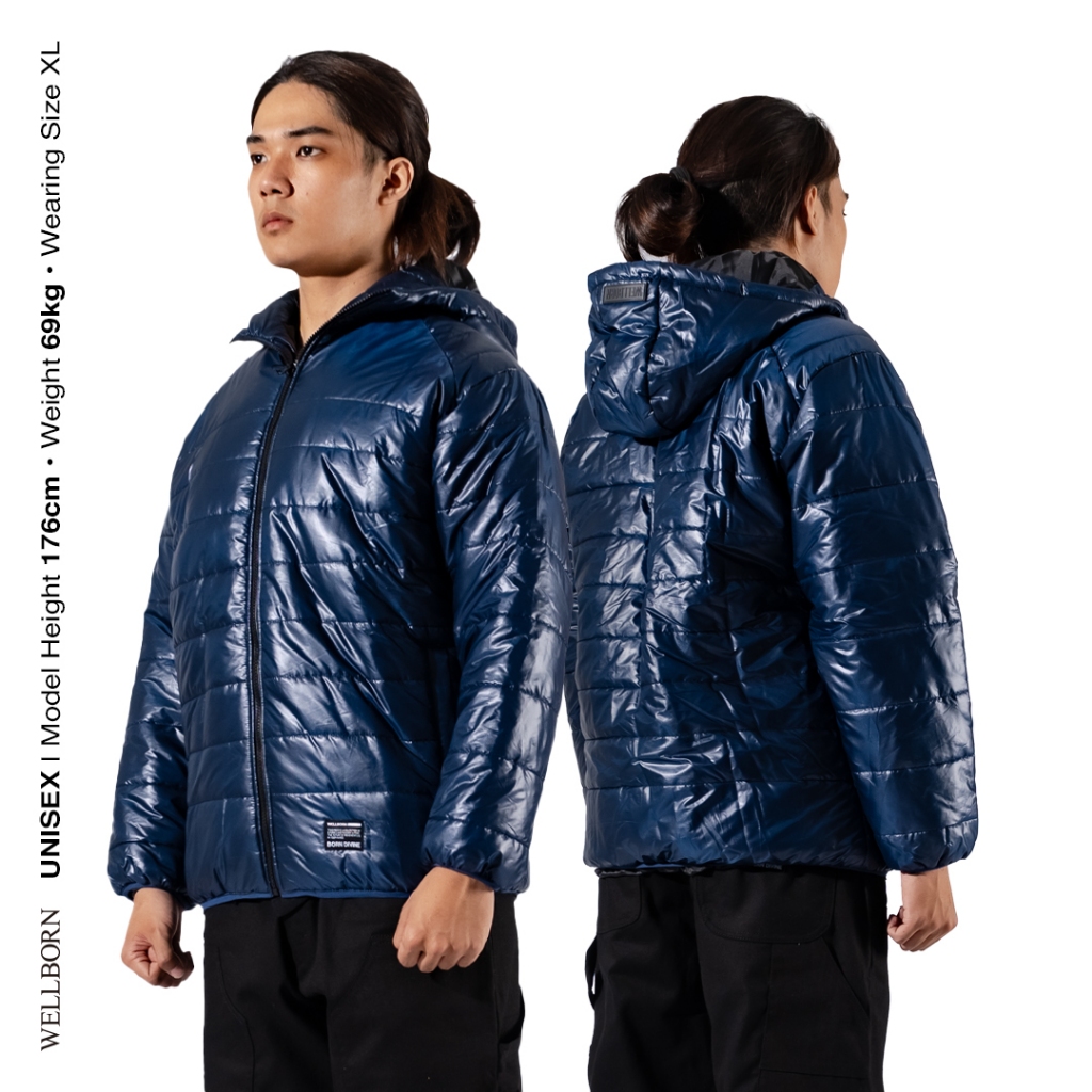 Jual Wellborn Revel Puffer Jacket Navy | Shopee Indonesia