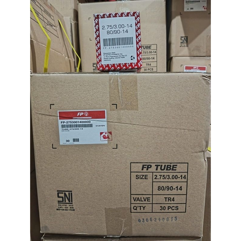 Jual BAN DALAM FEDERAL 275/300-14 BELAKANG MATIC 1 DUS ISI 30 PCS ...