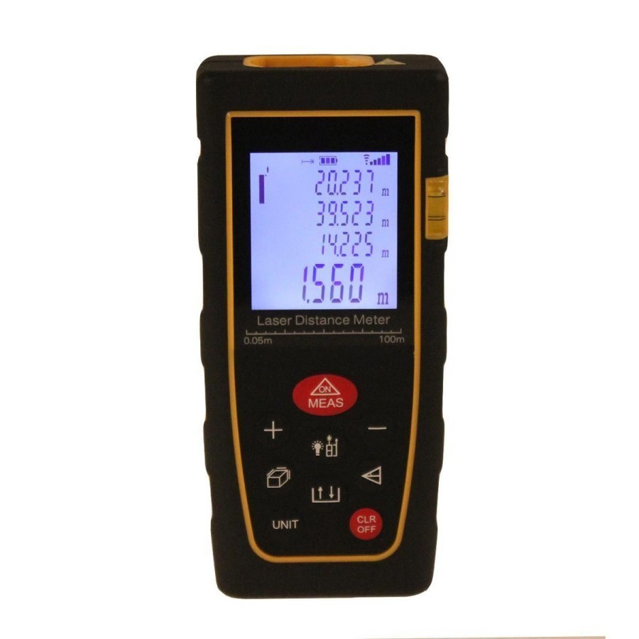 Jual Ukur Laser Jarak Ter-Jauh 100m Meter Panjang Dimensi Ruang ...