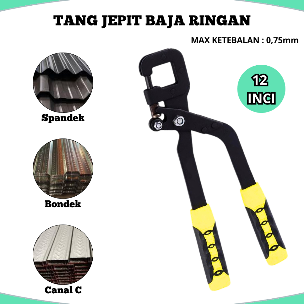 Jual Tang Jepit Baja Ringan UK 12Inch Besi Hollow Partisi Spandek ...