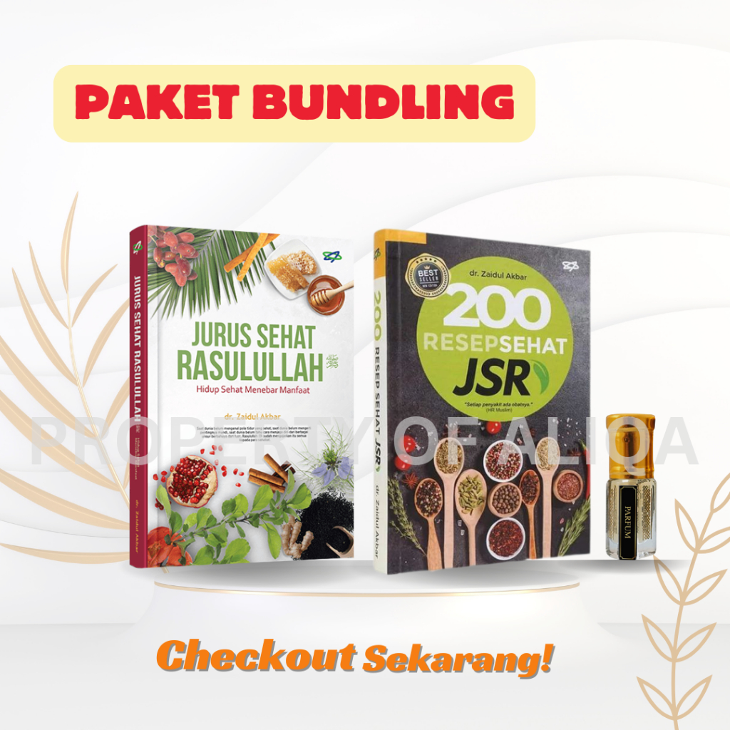 Jual PAKET BUNDLING Jurus Sehat Rasulullah Dan 200 resep Sehat JSR dr. Zaidul Akbar - PARFUM ...