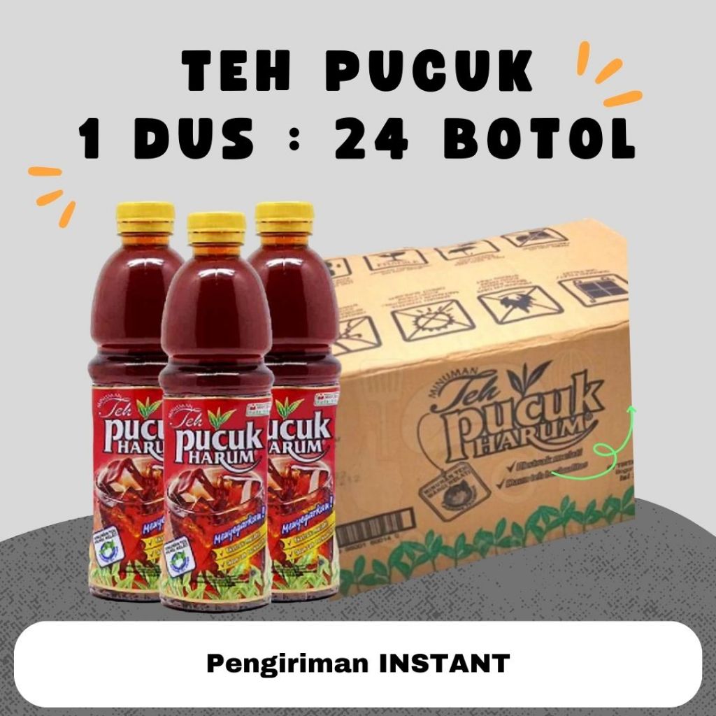 Jual 1 Dus isi 24 Botol TEH PUCUK HARUM 350 ml (khusus OJOL) | Shopee Indonesia