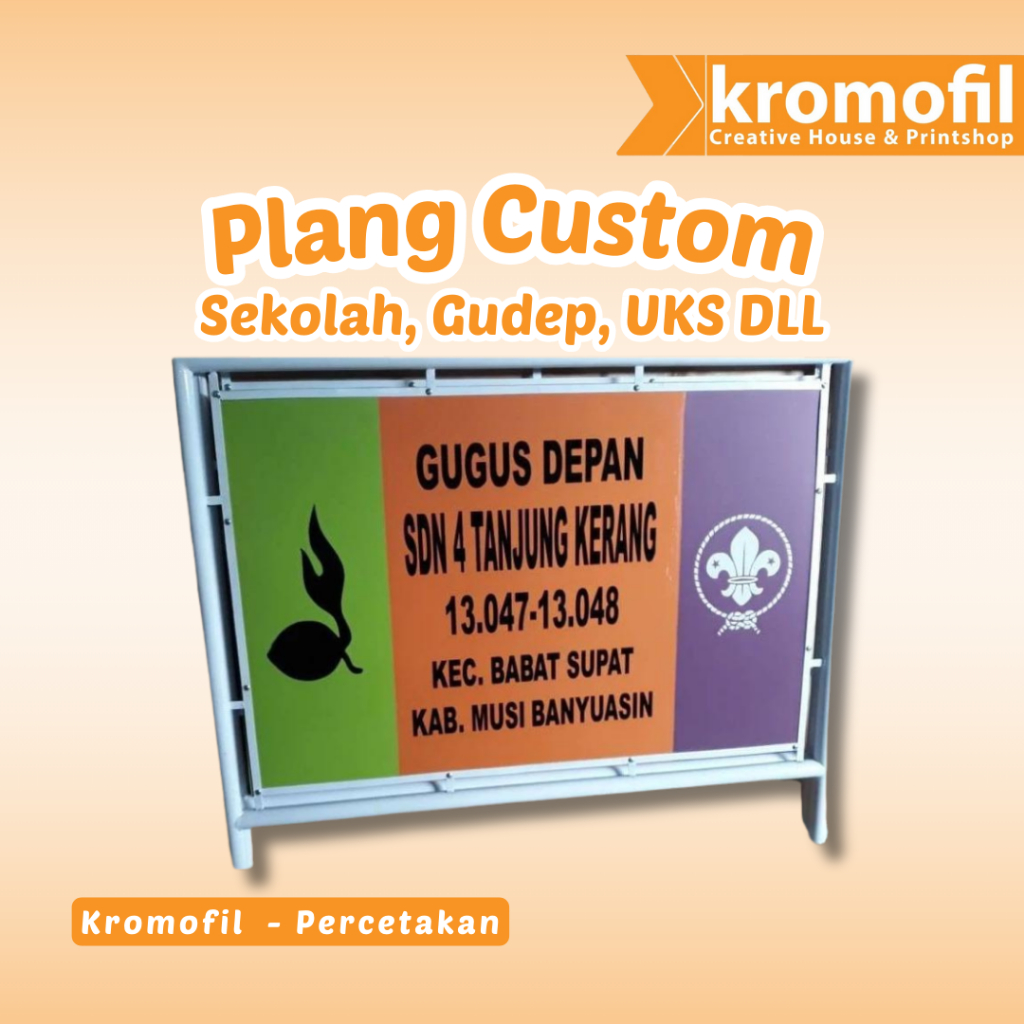 Jual PLANG BESI SEKOLAH/GUDEP/UKS/YAYASAN | CUSTOM | Shopee Indonesia