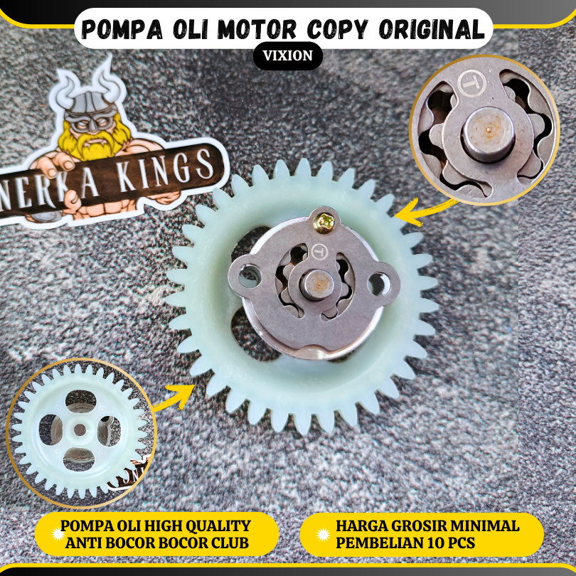 Jual Oil Pump Pompa Oli Gear Pompa Oil VIXION LOKAL COPY ORIGINAL | Shopee Indonesia