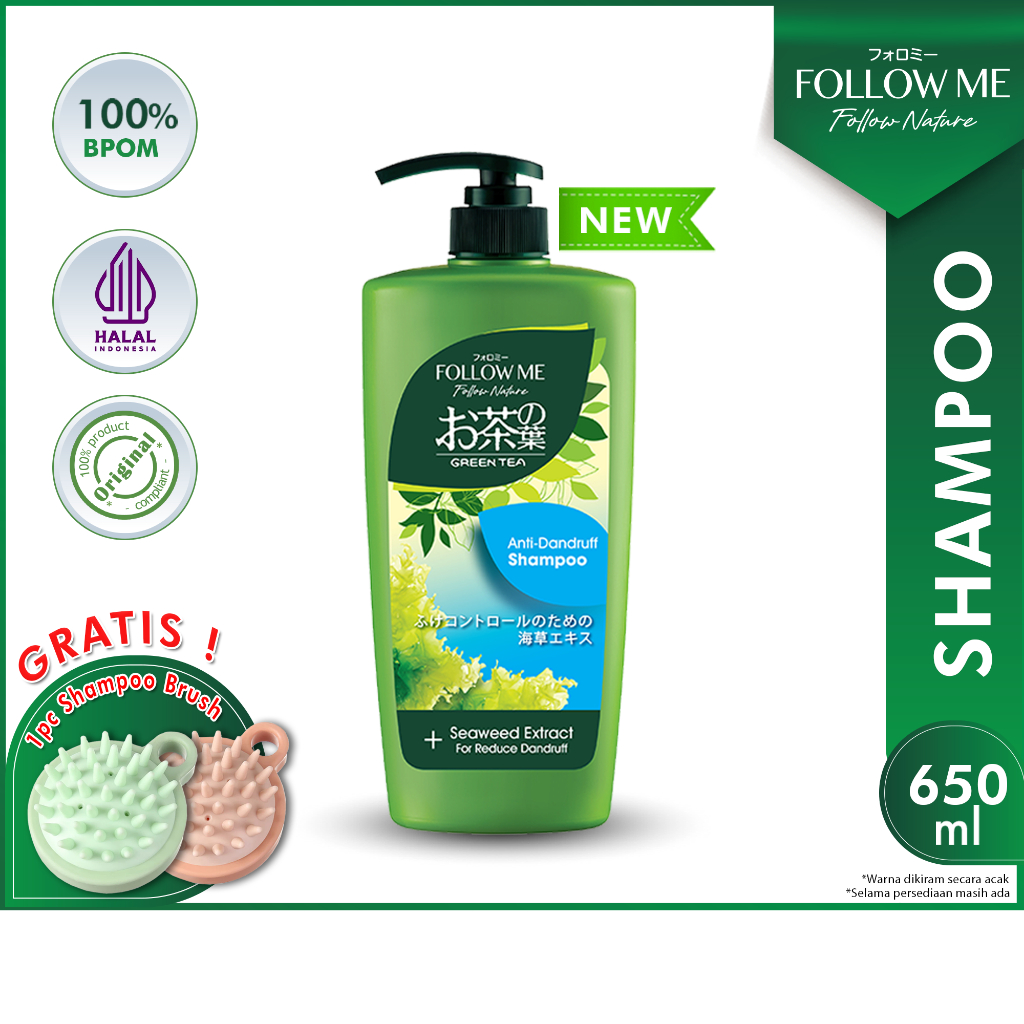 Jual Follow Me Green Tea Anti-Dandruff Shampoo - Shampo anti ketombe ...