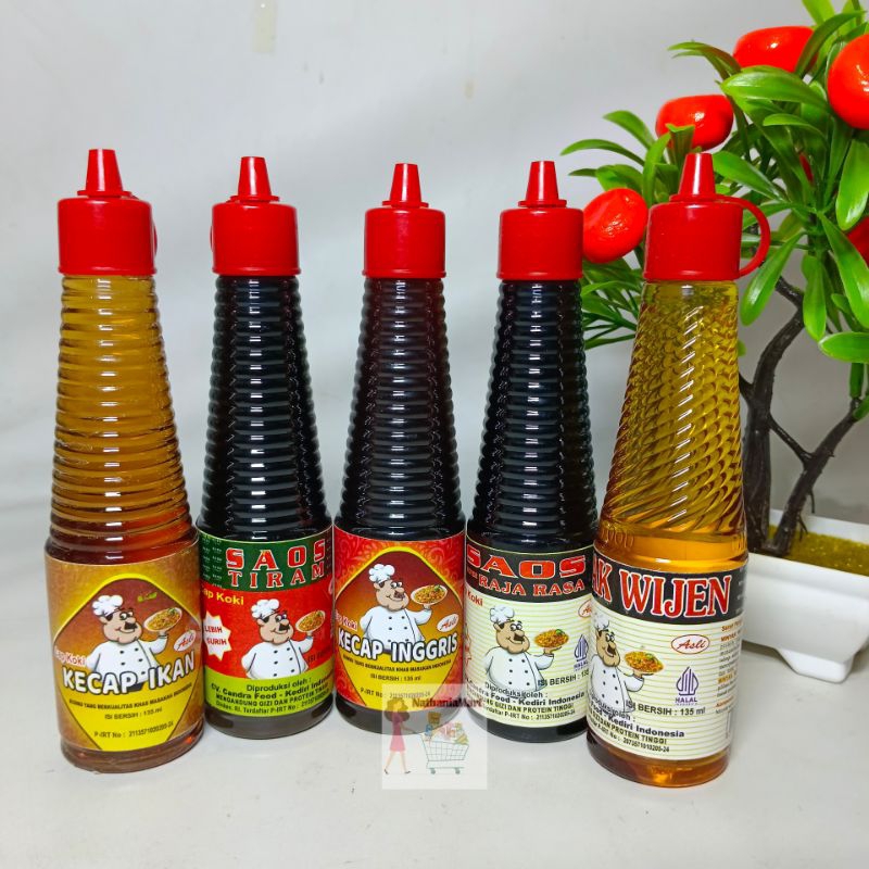 Jual Cap Koki 135 ML Saos Raja Rasa/ Minyak Wijen/ Saos Tiram/ Kecap ...