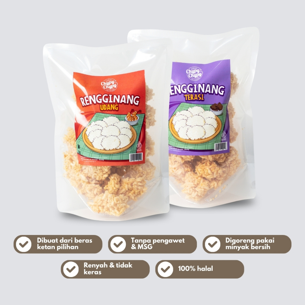 Jual Rengginang Matang Terasi Udang Renyah Pouch 200 Gram | Shopee ...