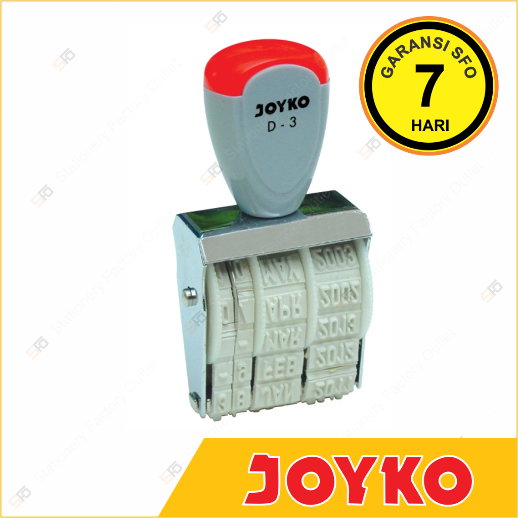 Jual Stempel Tanggal Joyko D-3 - Date Stamp - SFO Semarang Official ...
