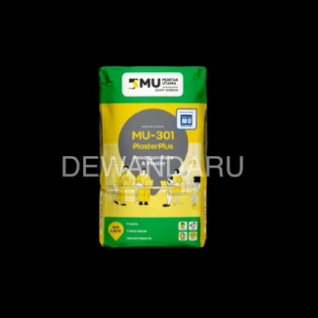 Jual MU 301 Mortar Utama Plester Beton Pasang Bata PlasterPlus 40 kg ...