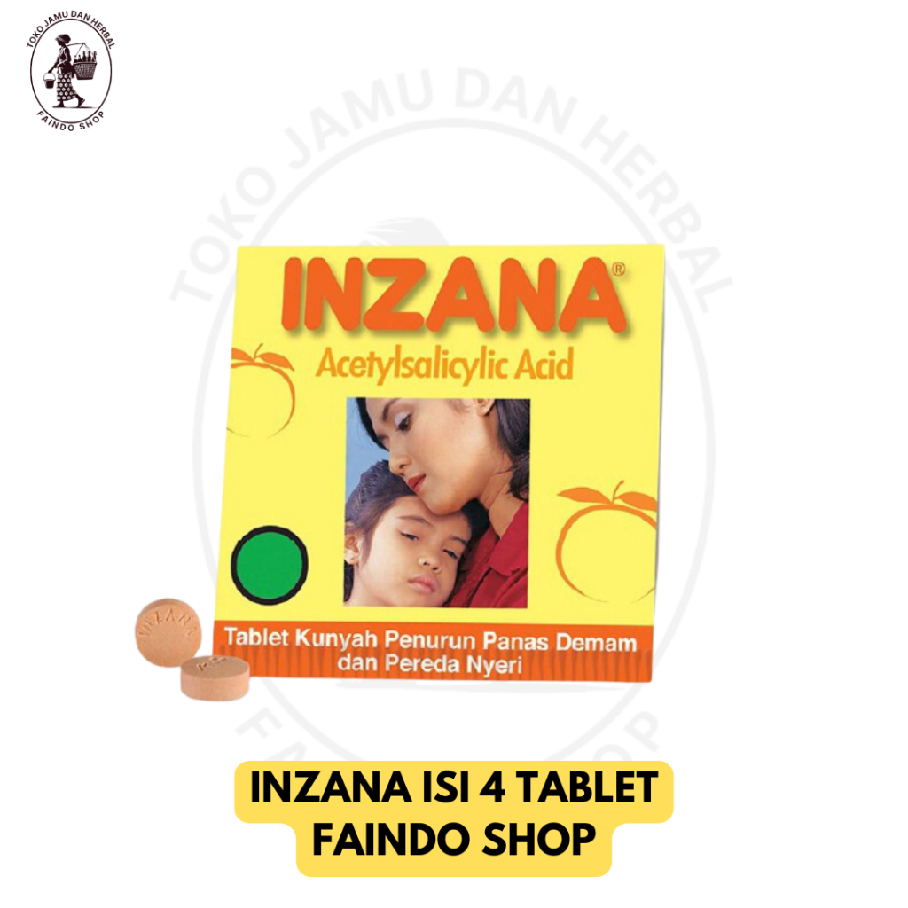 Jual Inzana Isi 4 Tablet Penurun Panas dan Demam Anak | Shopee Indonesia