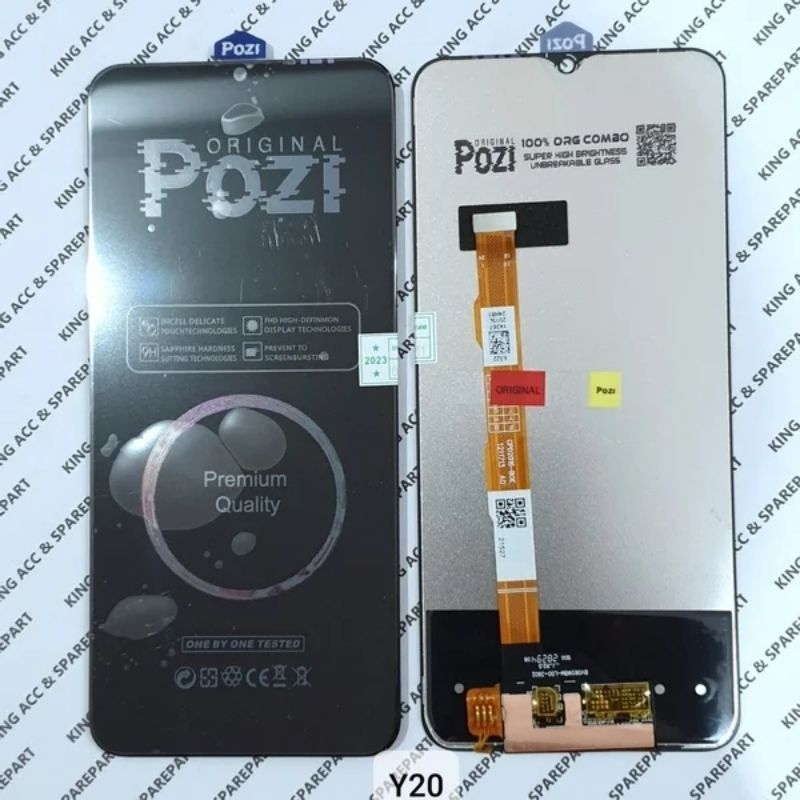 Jual ORIGINAL POZI LCD TOUCHSCREEN VIVO Y20 Y20S Y12S Y15S Y01 Y01A BLACK ORIGINAL | Shopee ...