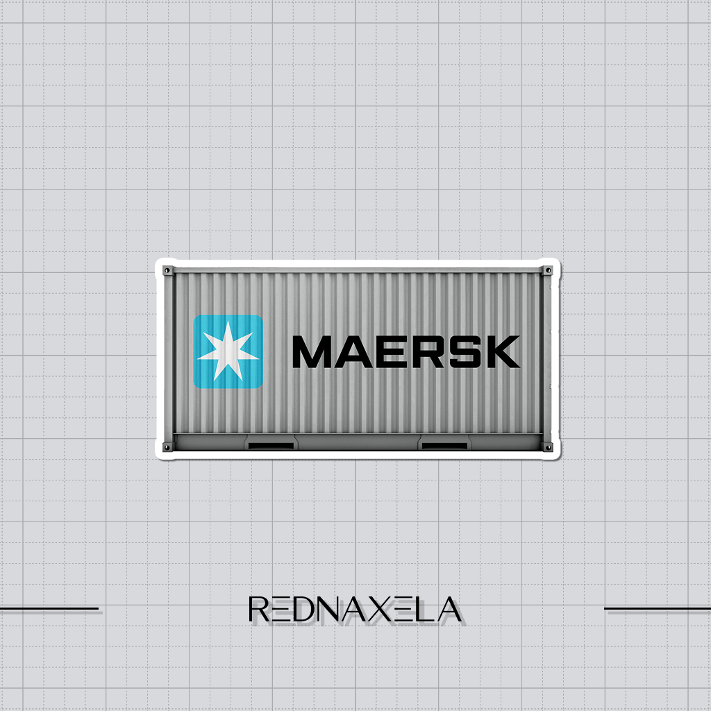 Jual Stiker Vinyl Maersk Shipping Container Stiker Koper Outdoor Travel ...