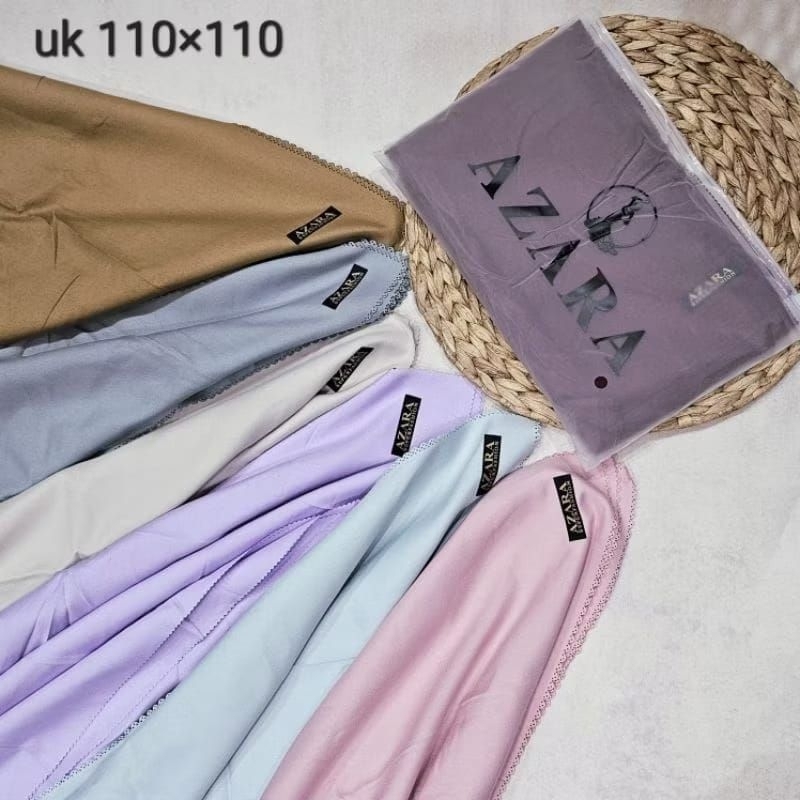 Jual Azara Oskara polos Lasercut/ Hijab segiempat/packing POUCH ( Ready ...