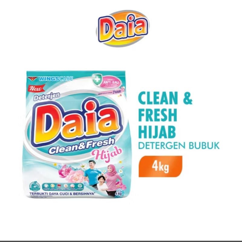 Jual Daia softener detergent bubuk ungu atau biru 4 kg - violet passion - clean fresh hijab ...