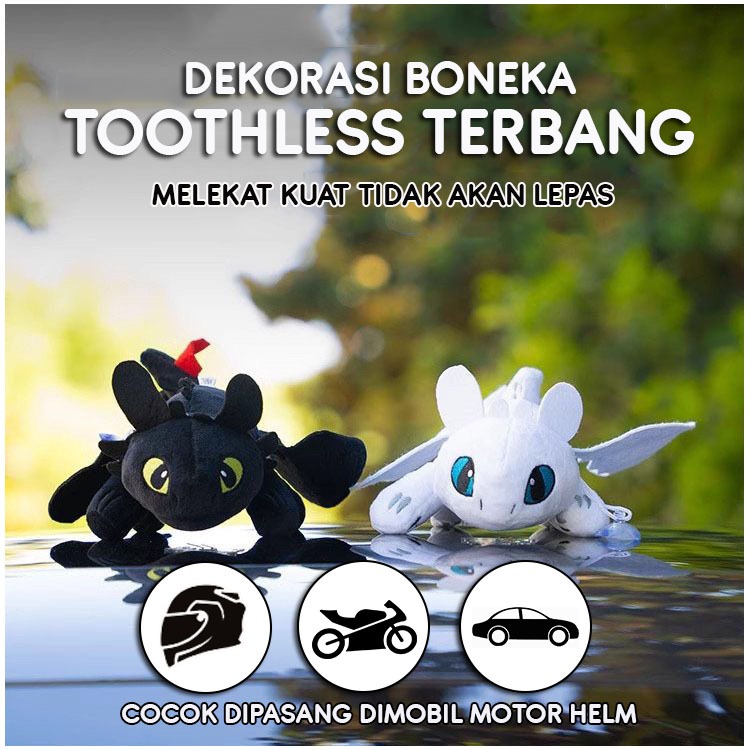 Jual Boneka Toothless Dekorasi Mobil Dekorasi Motor Dekorasi Helm Motor ...
