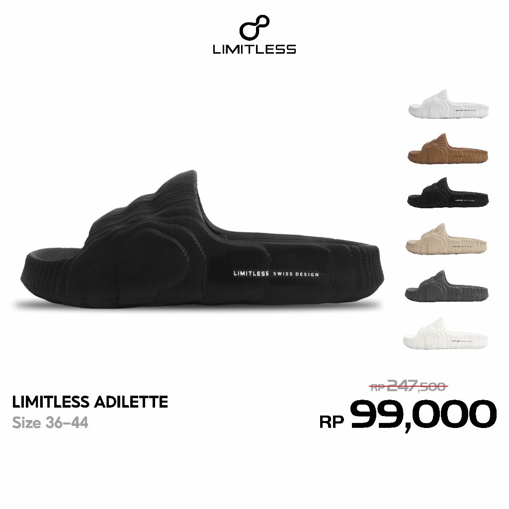 Jual Limitless - Sandal Pria Slide Eva ExtraLight Sendal Cowok Slop Premium Sandal Pria Selop ...