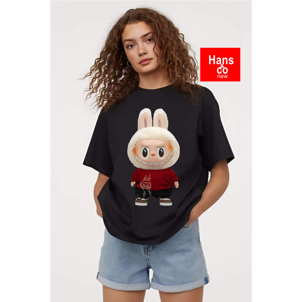 Jual kaos Wanita Premium 3D Labubu Cute Merah HW061 | Shopee Indonesia