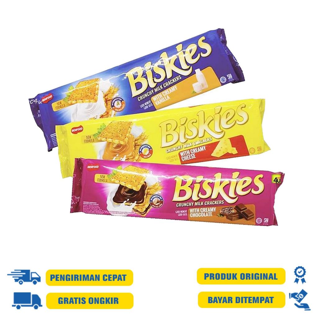 Jual Munchy's Biskies Cracker's Cream Sandwich 96gr - Chocolate ...