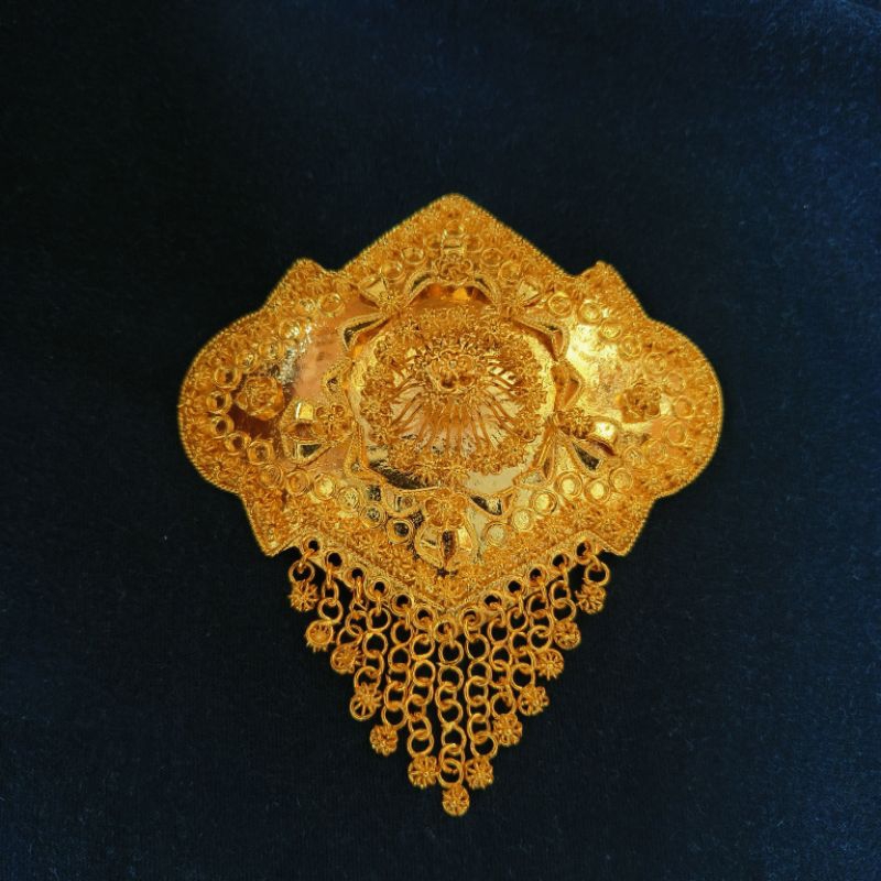 Jual bros kebaya lapis emas 24k / bros etnik / bros sultan / bros pesta ...