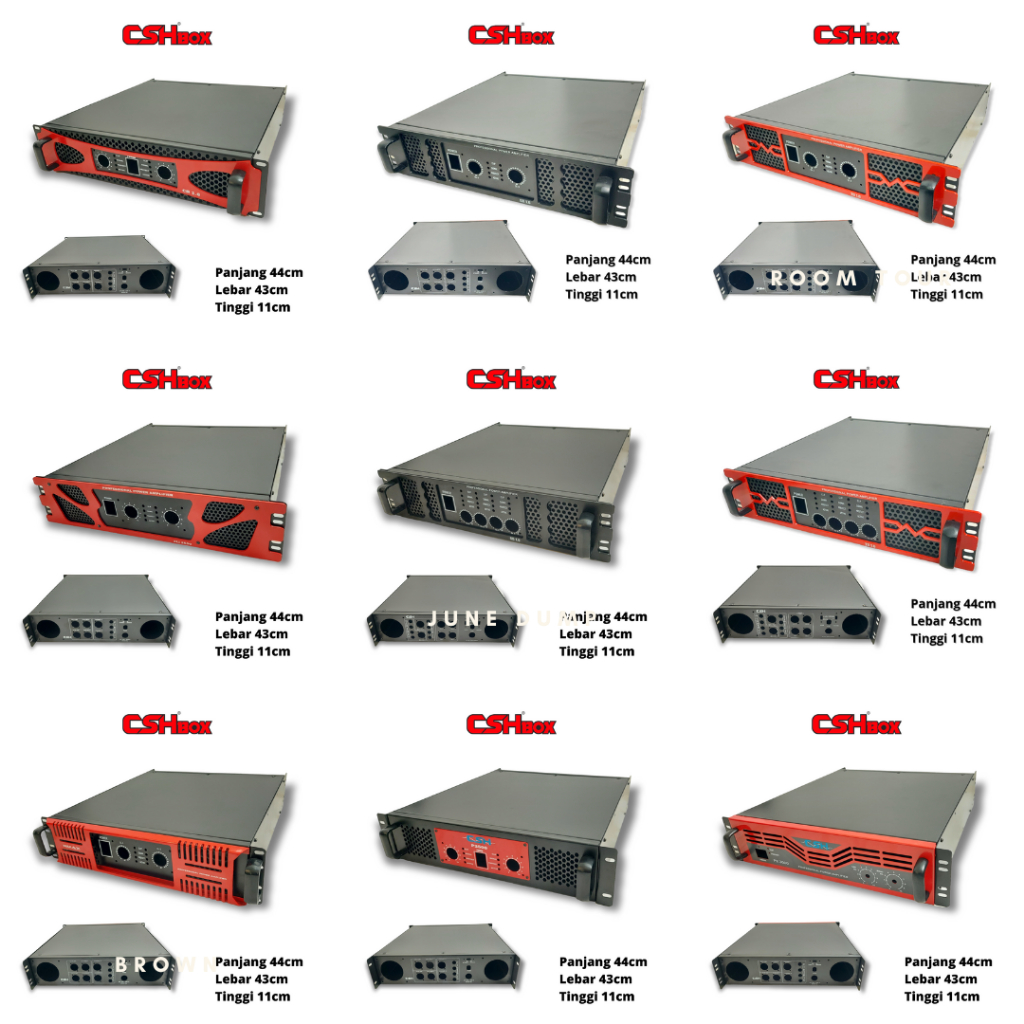 Jual Box Power Amplifier CSH Ukuran 2u Seri (CR 1.6, GB 1.6, TD 1.6 ...
