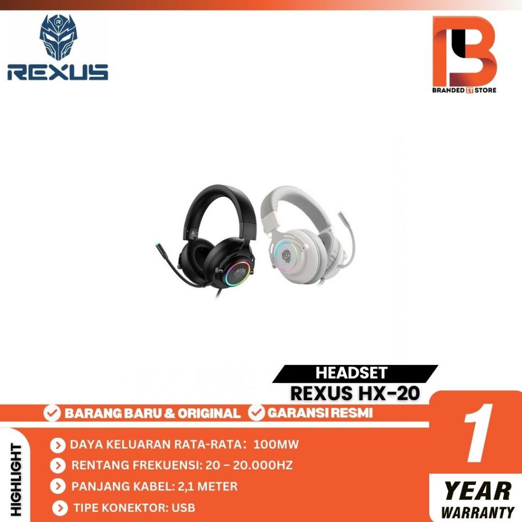 Jual REXUS THUNDERVOX HX20 HX-20 HX 20 Gaming Headset | Shopee Indonesia