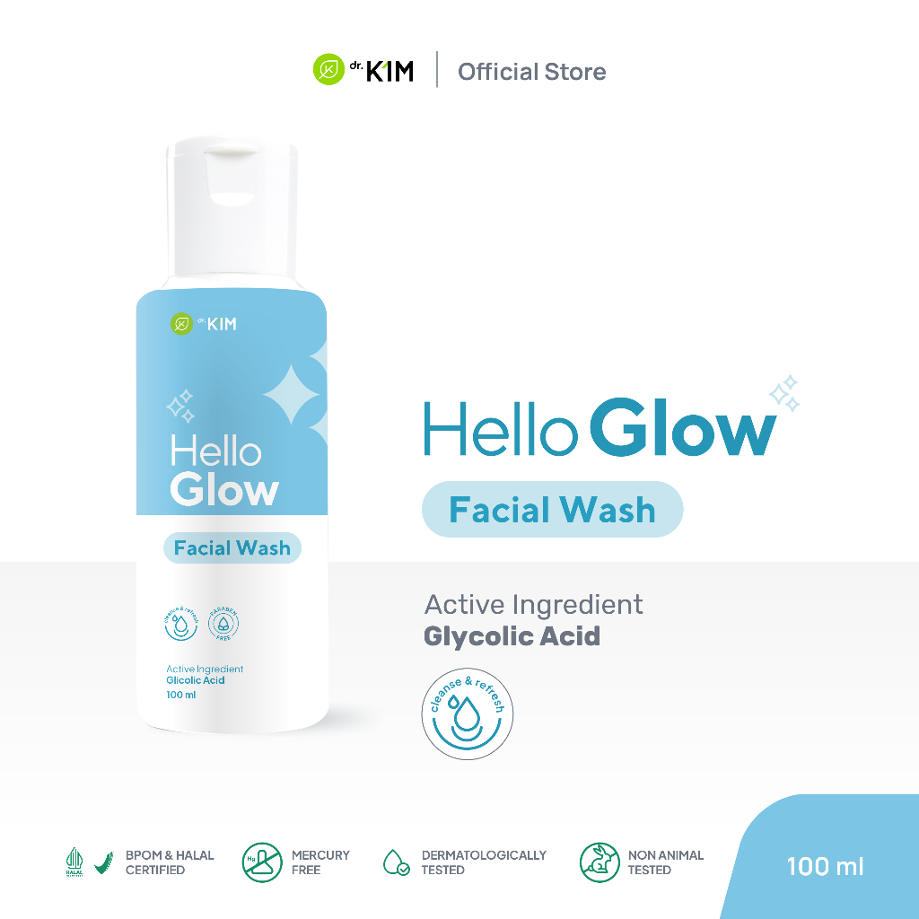 Jual dr KIM Hello Glow Facial Wash | Shopee Indonesia