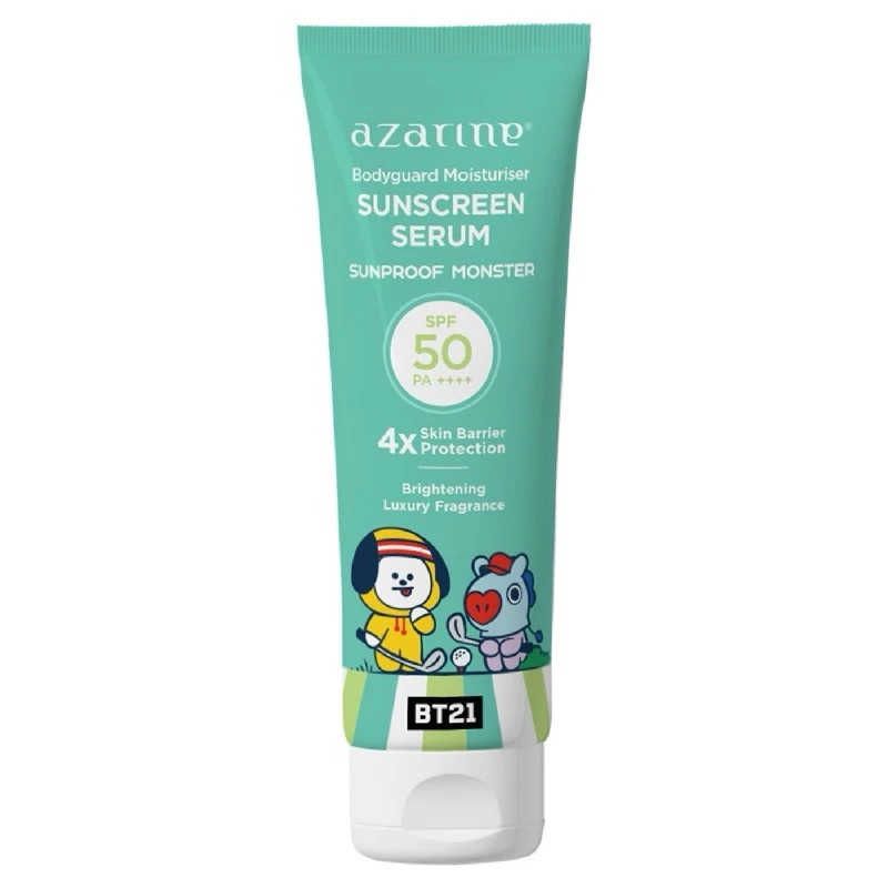 Jual Azarine x BT21 Bodyguard sunscreen serum spf50 pa++++ 100ml ...