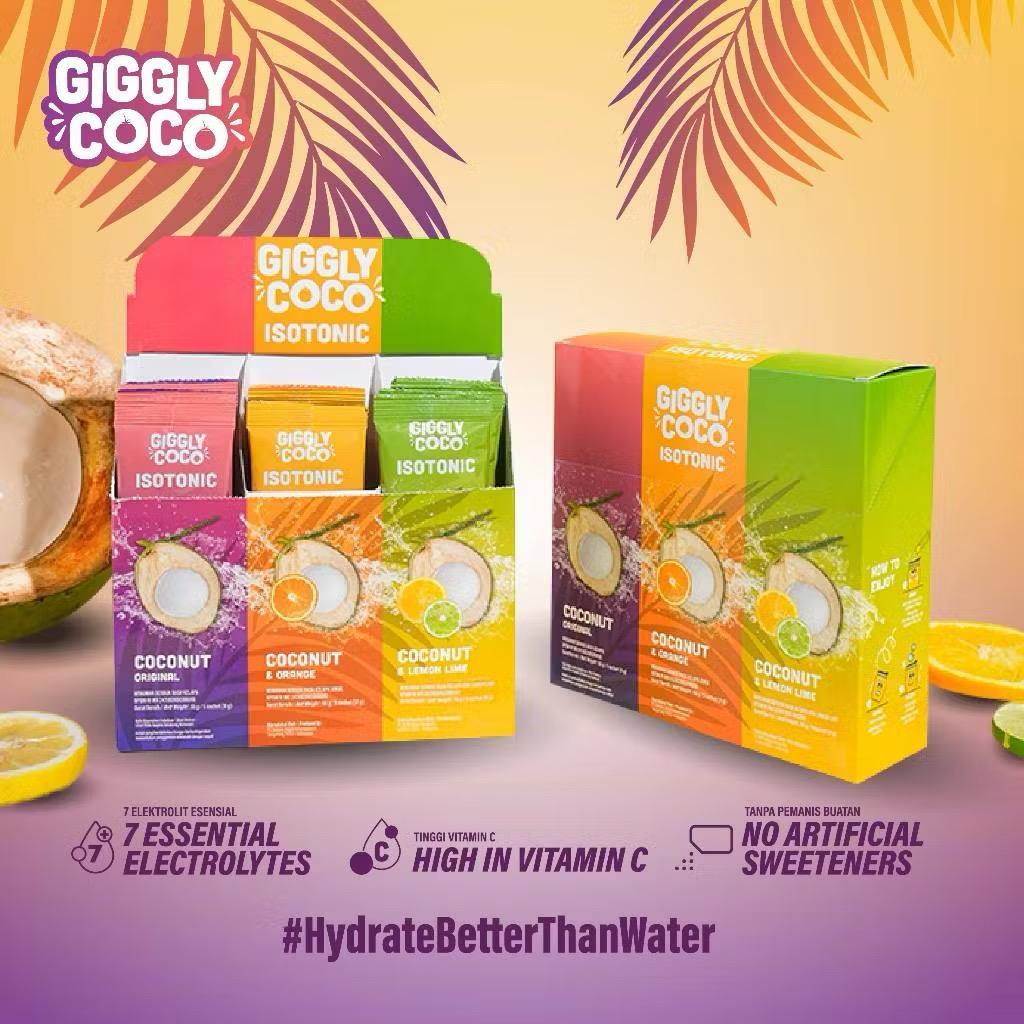 Jual Giggly Coco Isotonic Drink 15 Sachet | Electrolytes Pengganti Ion ...