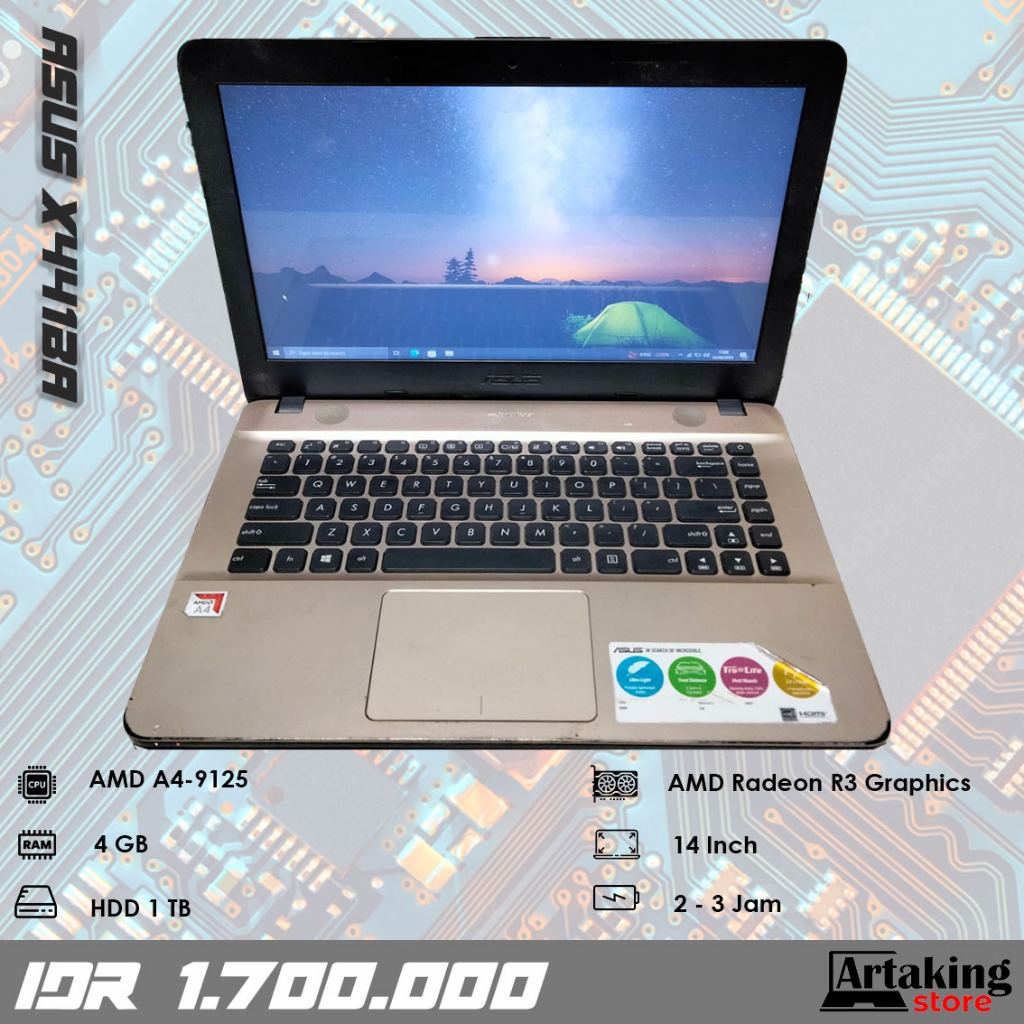 Jual Asus X441BA - AMD A4 - Ram 4 GB - Normal Siap Pakai | Shopee Indonesia
