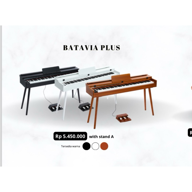Jual Digital Piano Electrik Fort Batavia Plus 3 Pedal Include Stand ...