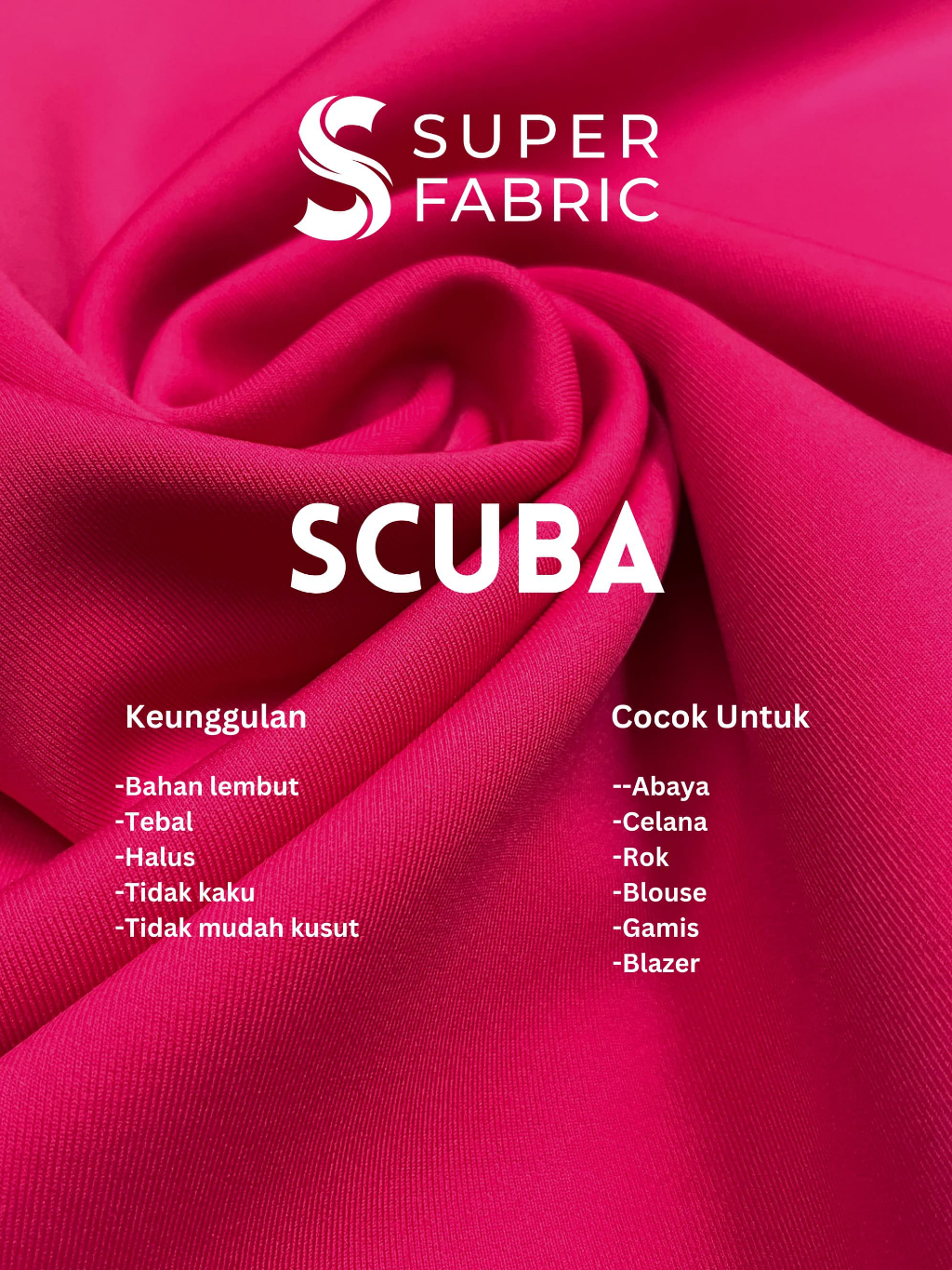 Jual Kain Scuba Stretch Premium Spandex Celana Rok 0.5 meter | Shopee ...