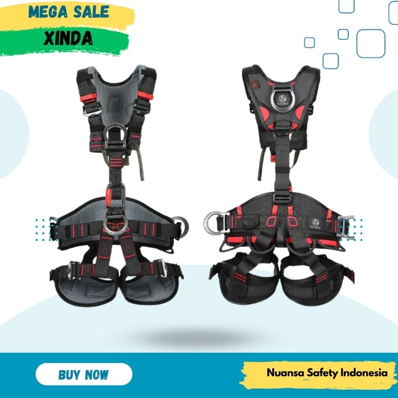Jual Xinda Full Body Harness Type H-A9550 / Safety Harness Original ...