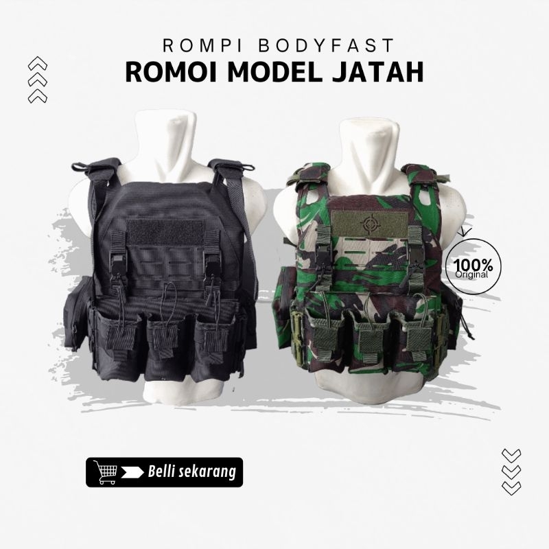 Jual Rompi Body Vest Romoi Model Jatah Bmpc Laser TNI POLISI Double ...