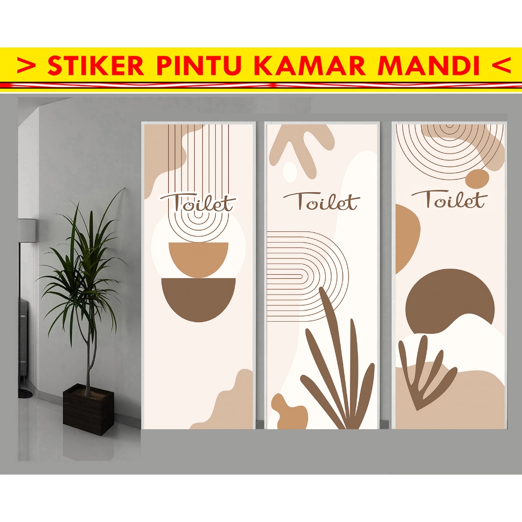 Jual STIKER PINTU KAMAR MANDI, STIKER WC MOTIF AESTHETIC | Shopee Indonesia