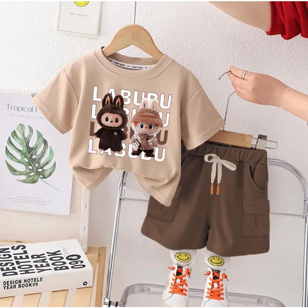 Jual SETELAN PENDEK CARGO TWILL ANAK LAKI DAN PEREMPUAN VIRAL MOTIF ...