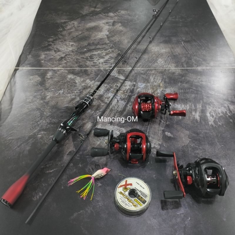 Jual JORAN SET BC ( bait casting ) UL top Carbon SOLID + BONUS ( SF ...