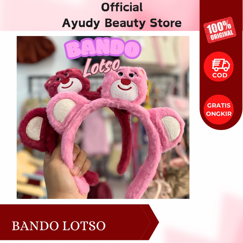 Jual {READY STOCK} Bando Bulu Boneka Lotso Kuping Lebar | Shopee Indonesia