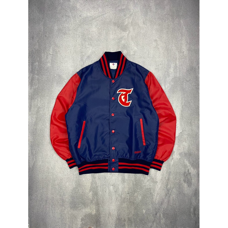 Jual Vintage Varsity Jacket Two tone Color by Descente | Shopee Indonesia