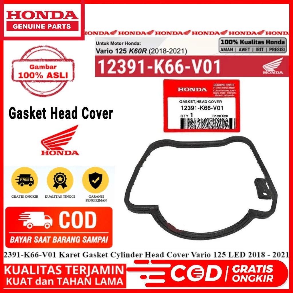 Jual KARET HEAD CYLINDER ORING GASKET HEAD COVER K66 HONDA VARIO 125 150 ESP LED NEW 2018 2021 ...