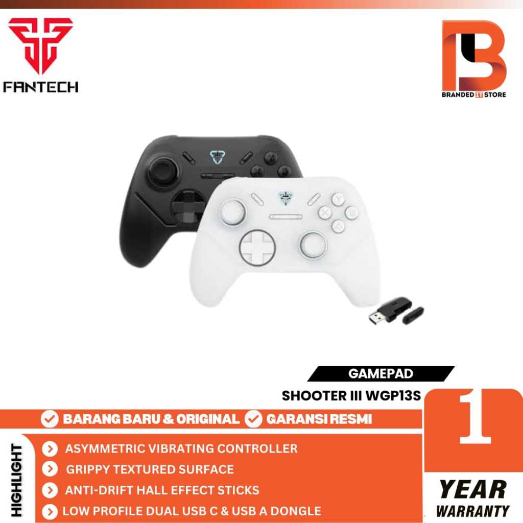 Jual FANTECH SHOOTER III WGP13s USB TYPE-C WIRELESS Gaming Gamepad ...