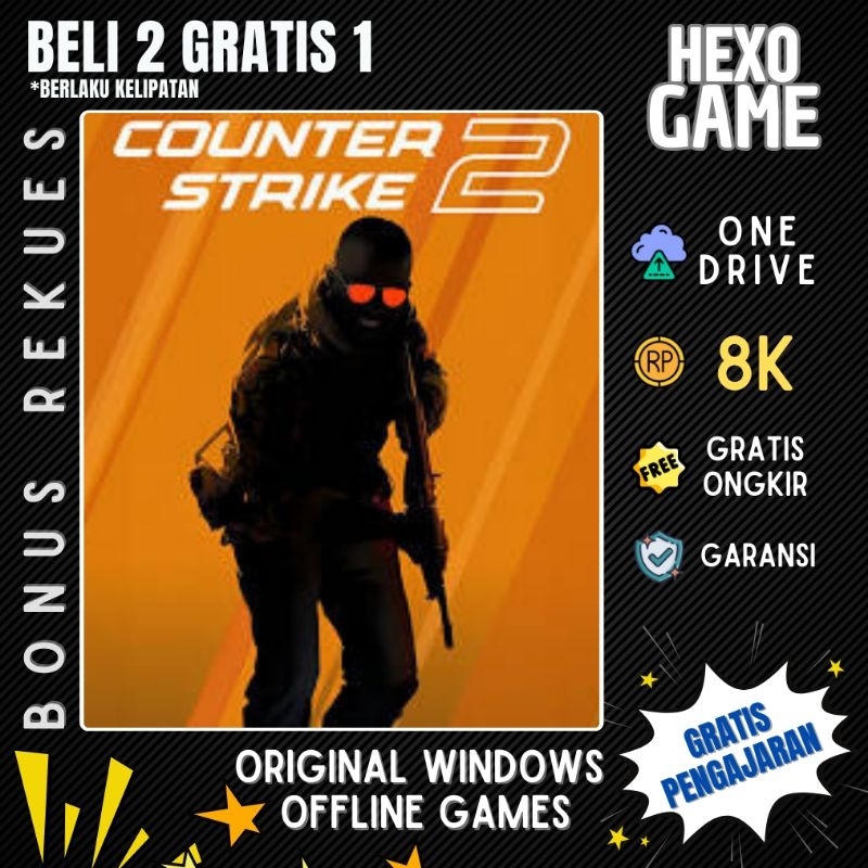 Jual Counter Strike 2 - PC Game - , softcover - LINK DOWNLOAD - GAME ...