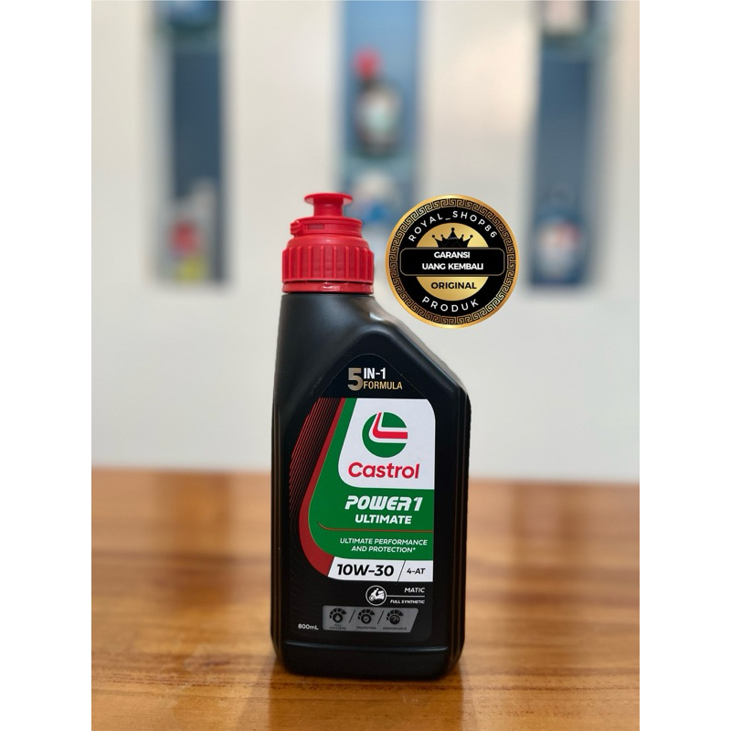 Jual OLI CASTROL POWER 1 ULTIMATE MATIC SAE 10W-30 800 ML - 1 LT API SN ...
