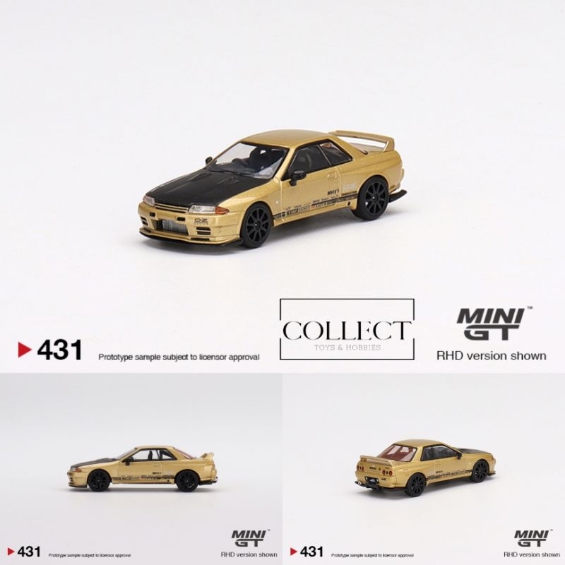Jual Mini GT #431 Top Secret Nissan Skyline GT-R VR32 Top Secret Gold ...