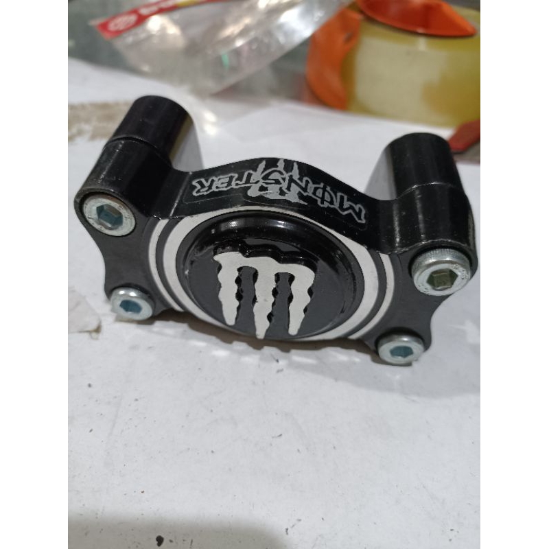 Jual RAISER STANG STIR KLEM STANG STIR LOGO MONSTER | Shopee Indonesia