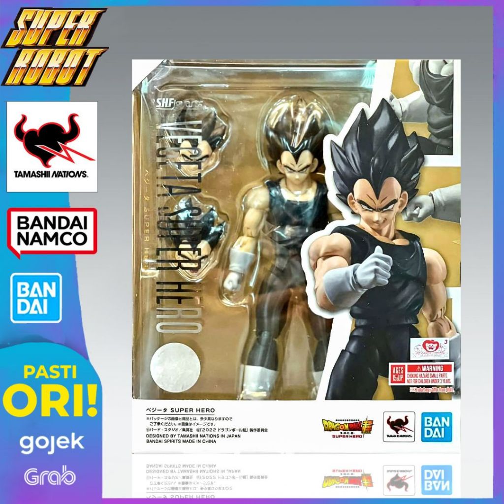 Jual BANDAI SHF Vegeta Super Hero - Dragon Ball SHFiguarts Tamashii ...