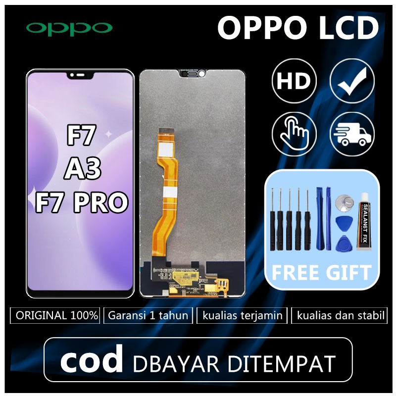 Jual LCD oppo f7/a3/f7 pro HD TOUCHSCREEN ORIGINAL 100% FULL SET ...